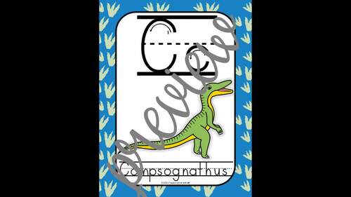 Alphabet Posters Dinosaurs A-Z Classroom Decor Set 10 by Teach 2 Grow ...