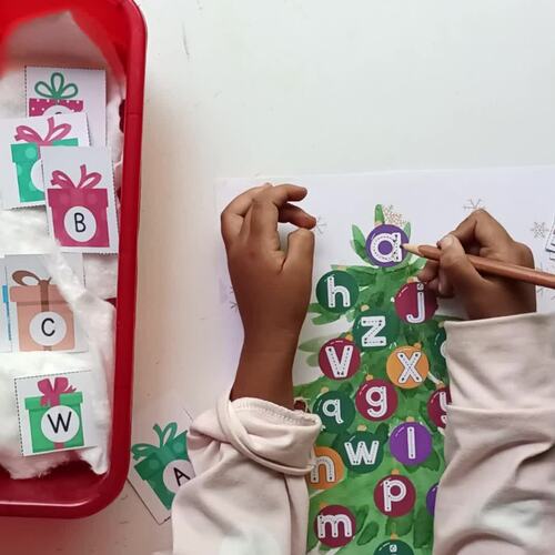 Preschool Christmas Activity,December Morning Work,Kindergarten Christmas