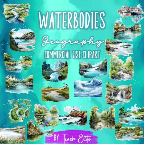 Waterbodies High School Geography clipart png images by Teach Elite