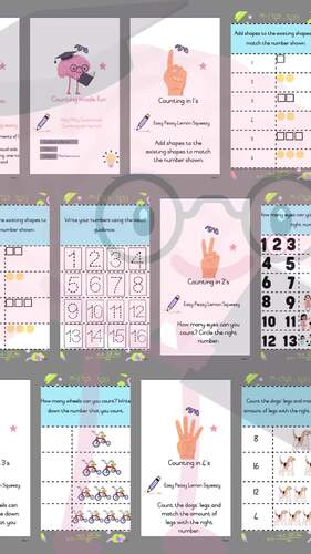 Counting Booklet by Revolutionary Content | TPT