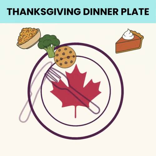 Thanksgiving Dinner Plate Craft | Cut & Paste Food Activity for Kids ...