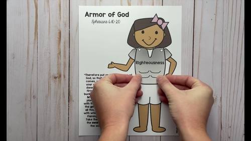 Armor of God Craft Activities by Heartprints for Littles | TPT