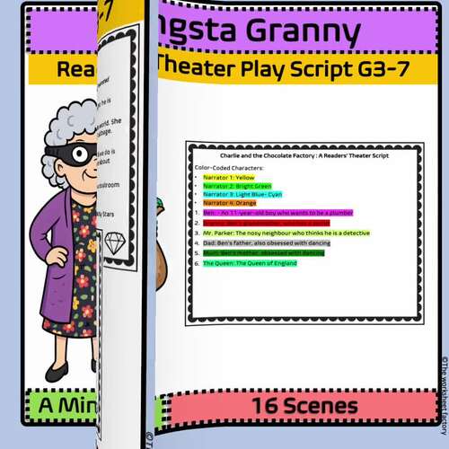 Gangsta Granny Readers’ Theater Script Simplified ESL| Gr 3-7- KS2 ...