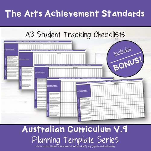 V9 Australian Curriculum THE ARTS ACHIEVEMENT STANDARD CHECKLISTS ...