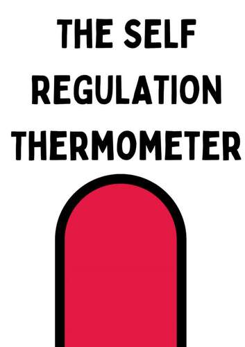 Self-Regulation Thermometer Class Display with Calm-Down Strategies