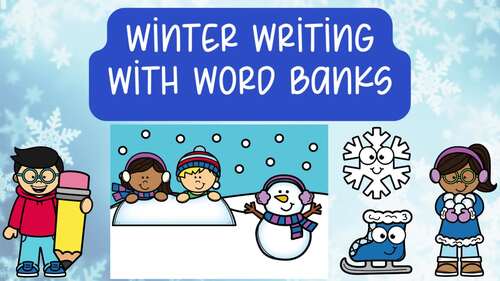 Winter Writing Worksheets Winter PreK Kindergarten First Grade TK UTK ...