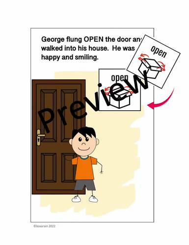 AAC Core Word Story Book Using the Word Open by Boxarain | TPT