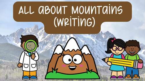 All About Mountains Writing Mountain Science Unit PreK Kindergarten ...