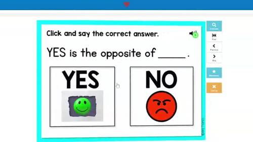 AAC Core Word NO l Interactive Boom Cards™ by Amy Thomas Teaches