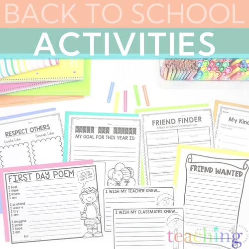 Back to School Activities to Build Community for Beginning of the Year
