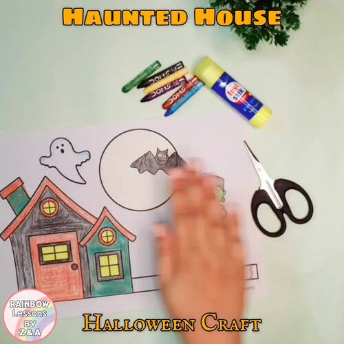 Haunted House Craft | Halloween Activities | Halloween Craft ...