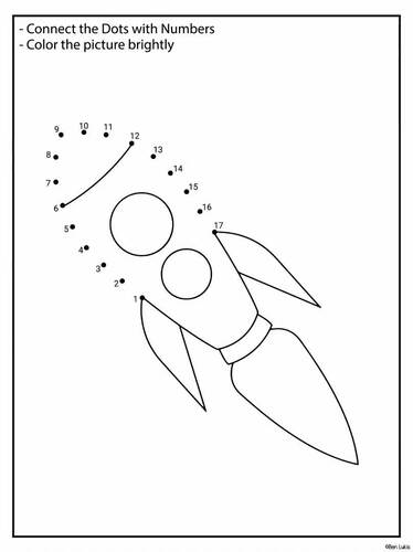 Space Coloring Sheets, Drawing, Maze & Dot To Dot Activity Pages ...