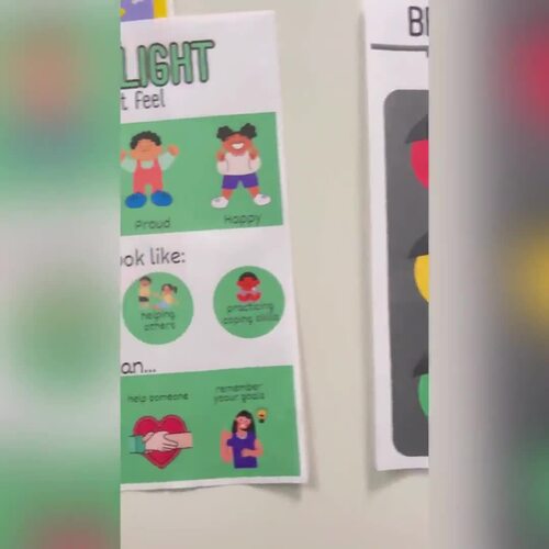 Traffic Signal Behavior Check-In Classroom Management, SEL, Emotion ...