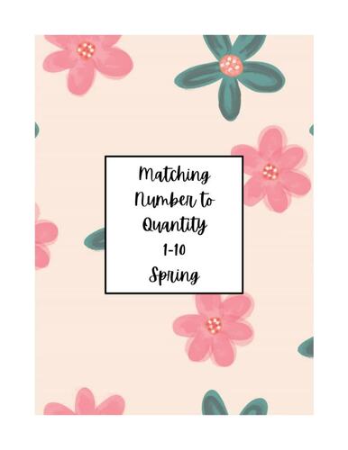 Matching Number to Quantity 1-10 | SPRING Themed Math | DOLLAR DEALS