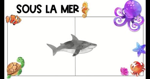 French Ocean Themed Google Slides Template | Sous la mer | Distance ...