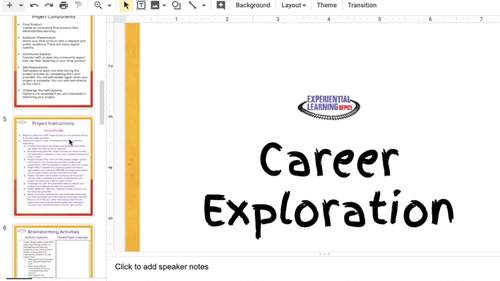 High School Career Exploration Project Based Learning {Printable & Digital}