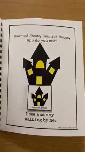 Haunted House Who do you See Halloween Vocabulary Adapted and ...