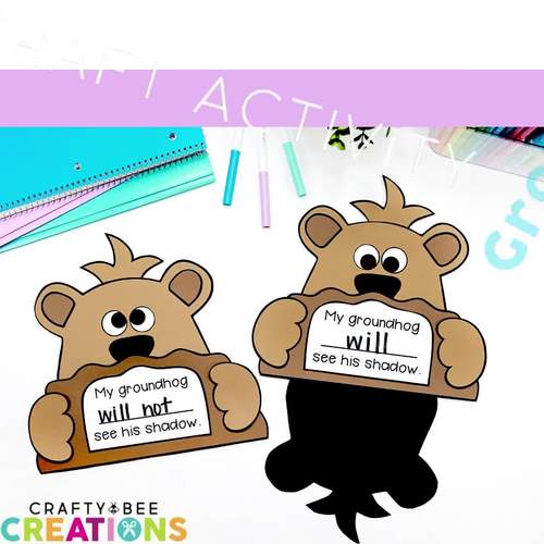 Groundhog Day Craft Activity Prediction Writing Prompt February ...
