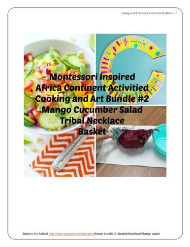 Africa Cultural Study Passport Art Cooking Writing Activity | TPT
