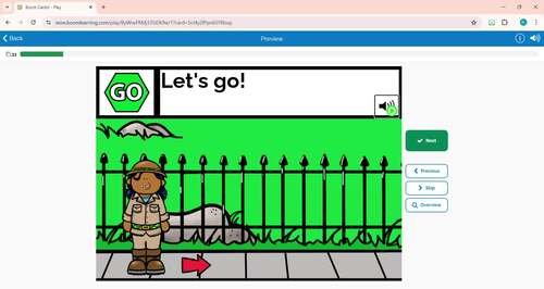 Zoo Hide and Seek Interactive Language Activity | TPT