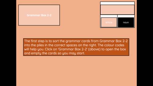 Montessori Grammar Box 2-2 Indefinite Definite Articles BOOM Virtual ...