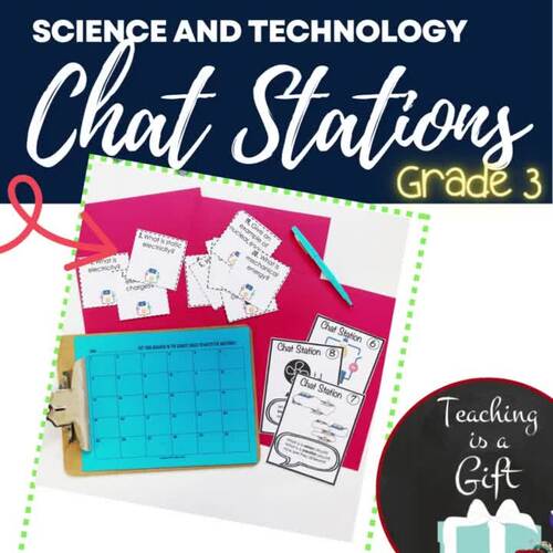 GRADE 3 ONTARIO SCIENCE | CHAT STATIONS | ALL TOPICS | FULL YEAR BUNDLE