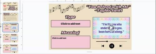 Figurative Language in Love Songs by Love and Literacy Lane | TPT
