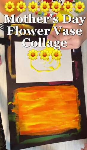Mother’s Day Flower Vase Collage 2 Part Lesson Plans, Worksheets ...