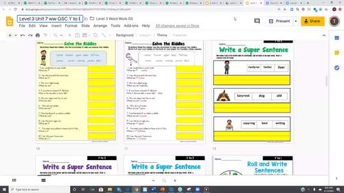 Distance Learning Google Third Grade Phonics Level 3 Unit 7 ( Y to I ...