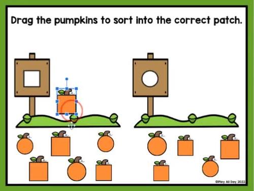 Fall Shape Sorting for Google Slides™ & PowerPoint™ by Play All Day