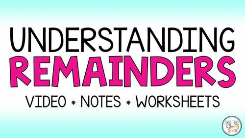 Division With Remainders Worksheets - Interpreting Remainders ...