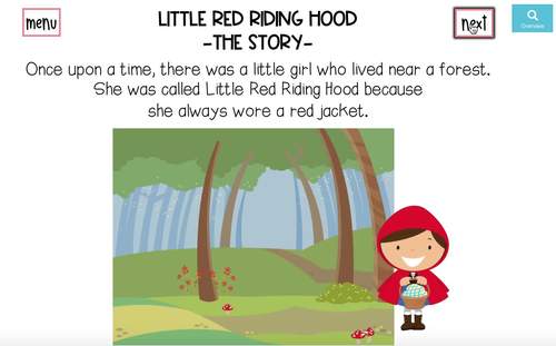 Little Red Riding Hood Boom™ Cards Story Basic Concepts Following ...