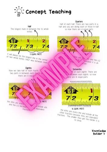 Measurement Ruler Fractions Math with a Measuring Tape CTE | TPT