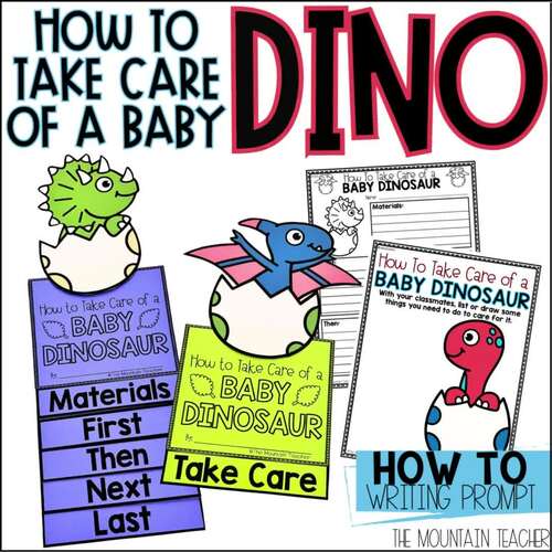 How To Take Care of a Dinosaur Writing Prompt and Dino Craft for ...