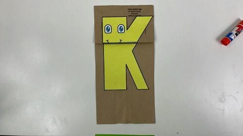 Letter K Alphabet Puppet Craft & Speech Therapy Lesson Plans w/ Visual ...
