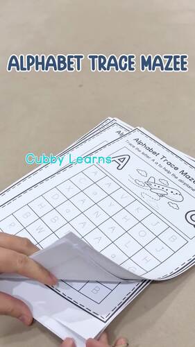 Alphabet Trace Maze A–Z | Fun Letter Tracing Worksheets for PreK ...