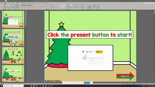Add Subtract Within 20 Digital Christmas Math Games Google Slides ...