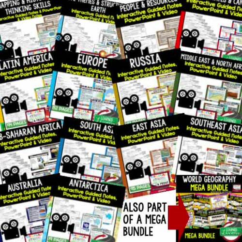 Middle East, North Africa Guided Notes PowerPoints, World Geography ...