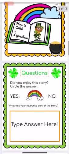St. Patrick's Day Literacy and Math Centre- Digital and Interactive ...