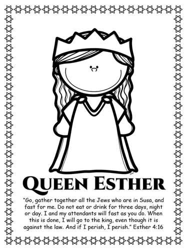 Queen Esther Coloring Pages