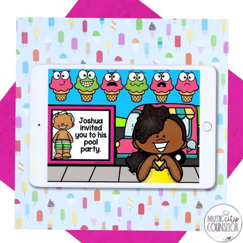 Summer Feelings & Emotions Counseling & SEL Game by Music City Counselor