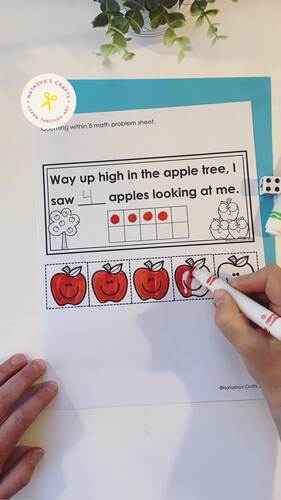 Apple Math Counting Apples 10 Apples Way Up High in the Apple Day Tree ...