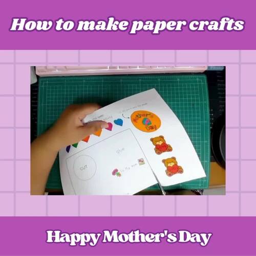 Print, Cut, Create Easy Mother’s Day Card for Kids by KidSheets