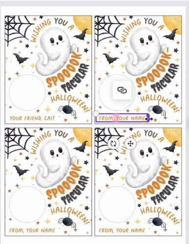 Halloween Play-Doh Card | Spooky Halloween Gift Tag | Canva Template ...