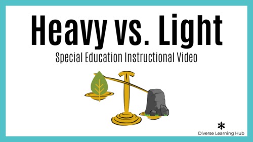 Heavy vs. Light Autism / Special Education Lesson | TPT