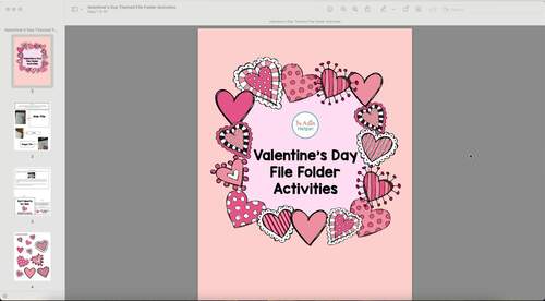 Valentine's Day File Folder Activities by The Autism Helper | TPT