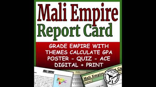 Medieval West African Report Card Unit - Reading Passages & Comprehension