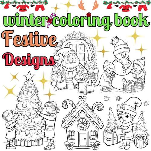 Christmas Coloring Pages - Color By Number Worksheets-Holiday Coloring ...