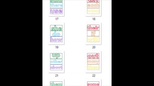 Sight Word Activity Mats - Fry's First 100 Words by Penny Saving Mum