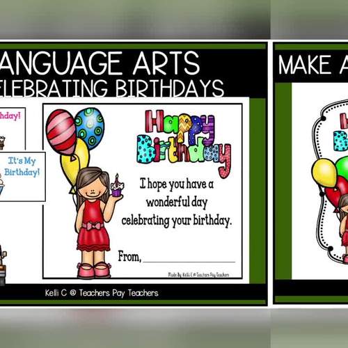 Birthday Celebrations and Writing Pages to Use In The Classroom by Kelli C